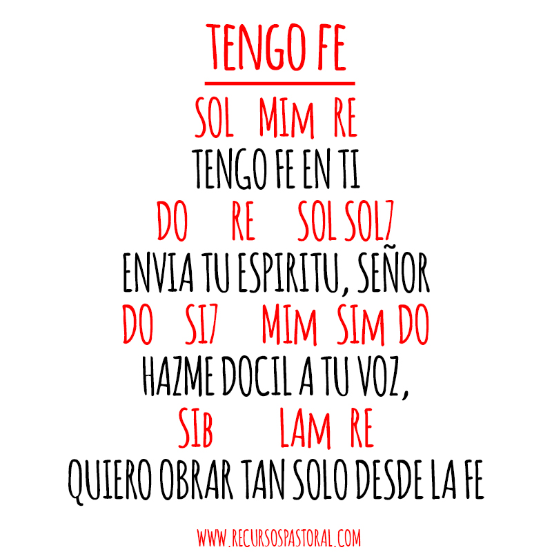 Tengo fe (Nico Montero) – Recursos pastoral
